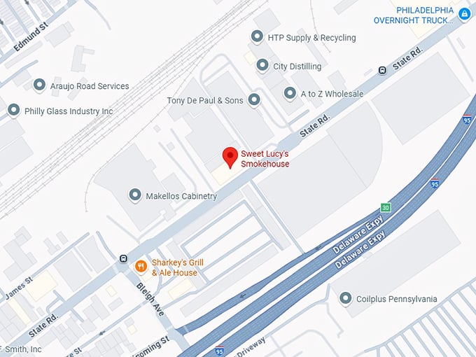 16. sweet lucy's smokehouse map