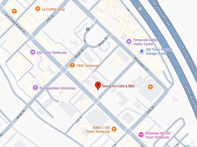 16. swing inn cafe & bbq map