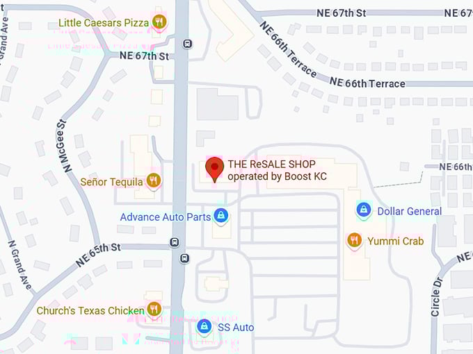 16. the resale shop operated by boost kc map