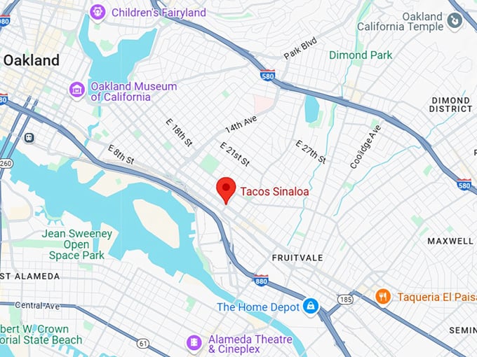 16. tacos sinaloa (2138 international blvd) map