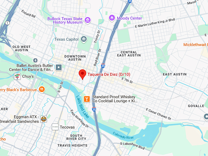 taqueria de diez map