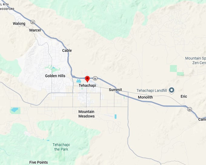 16. tehachapi map