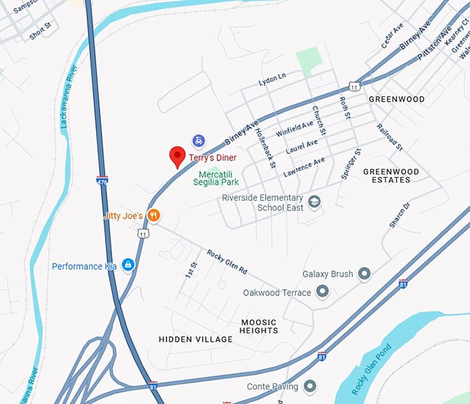 terry's diner map