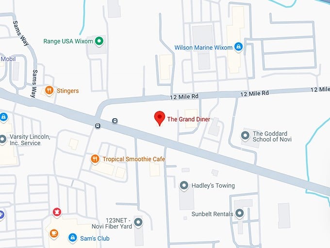 16. the grand diner map