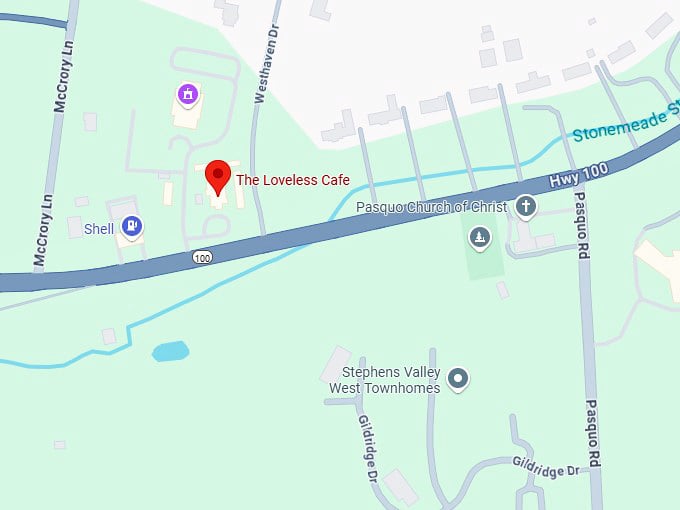 16. the loveless cafe map