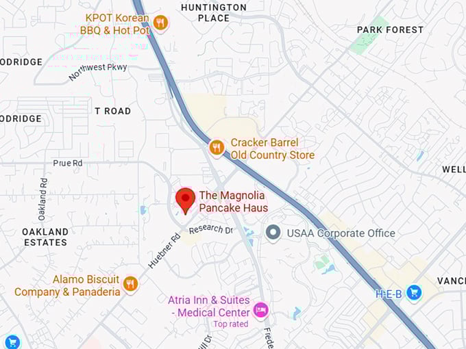 the magnolia pancake haus map