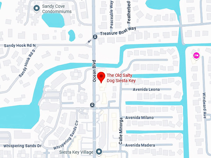 16. the old salty dog siesta key map