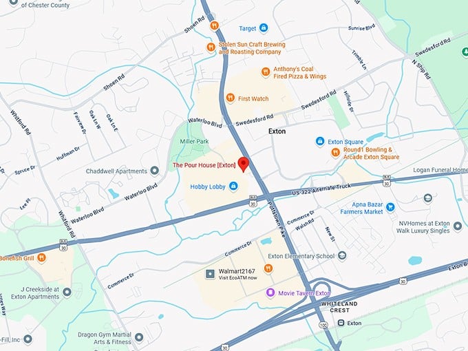 16. the pour house [exton] map