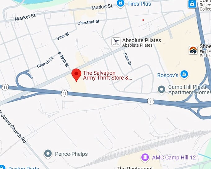 16. the salvation army thrift store & donation center map