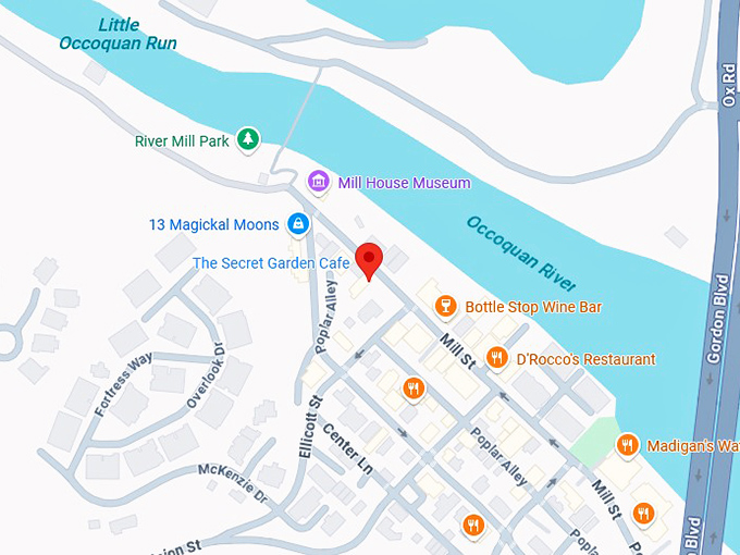 16. the secret garden cafe map