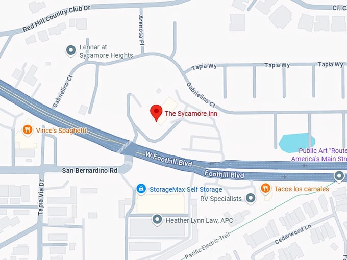 16. the sycamore inn map