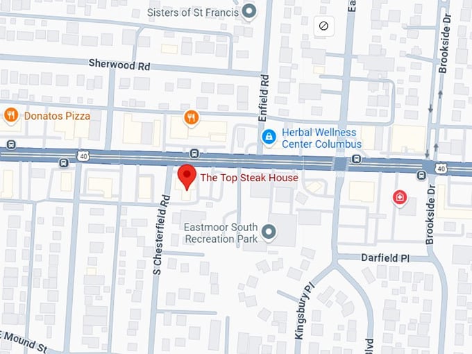 16. the top steak house map