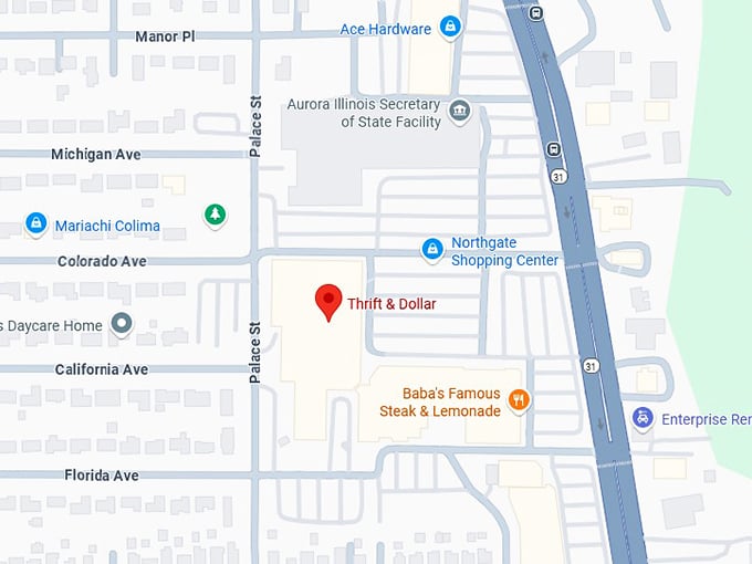 16. thrift & dollar inc map