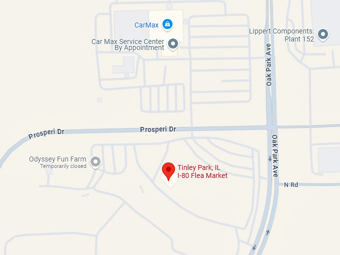 16. tinley park, il i 80 flea market map