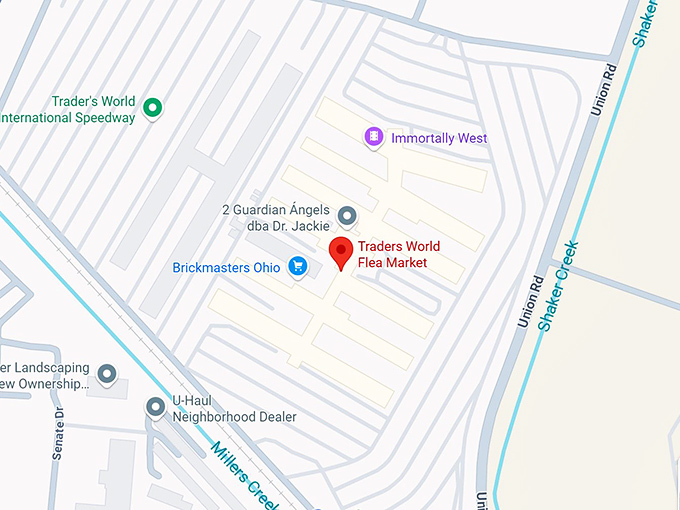 16. traders world flea market map