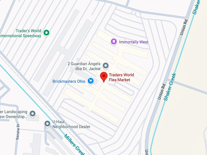 16. traders world flea market map