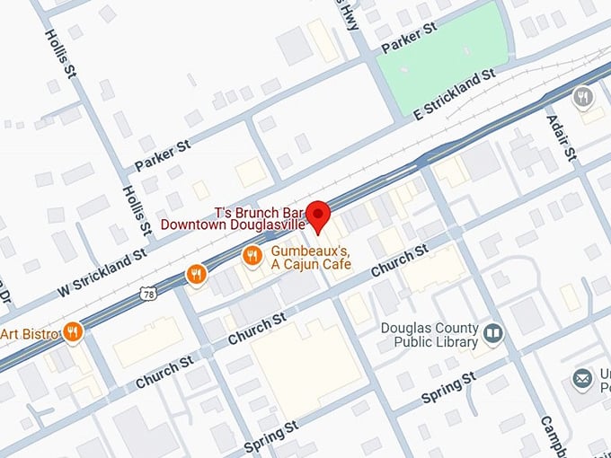 16. t’s brunch bar map