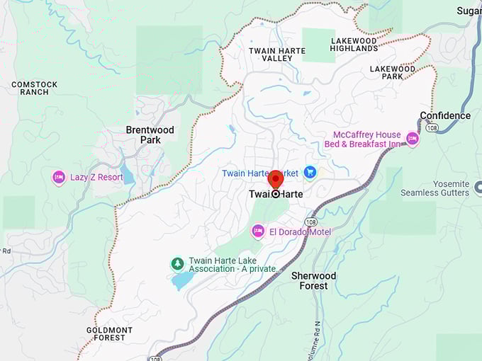 16. twain harte map