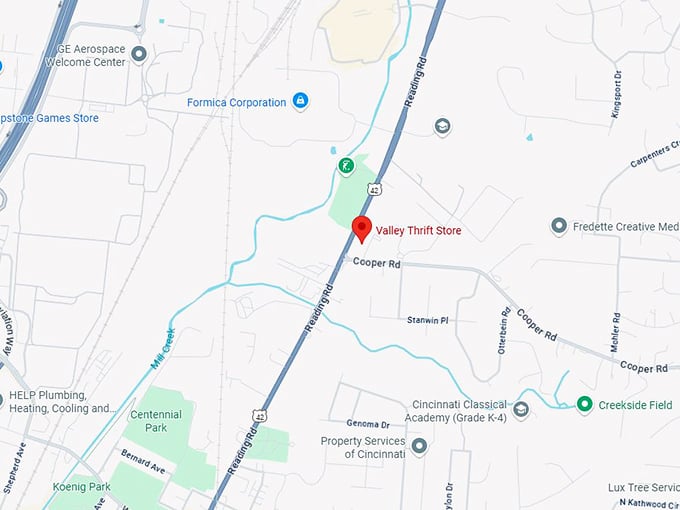 16. valley thrift store map