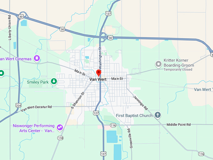16. van wert map