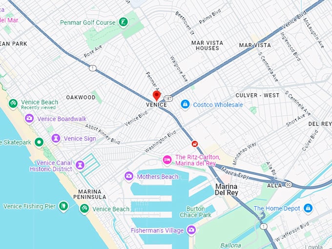 16. venice beach map