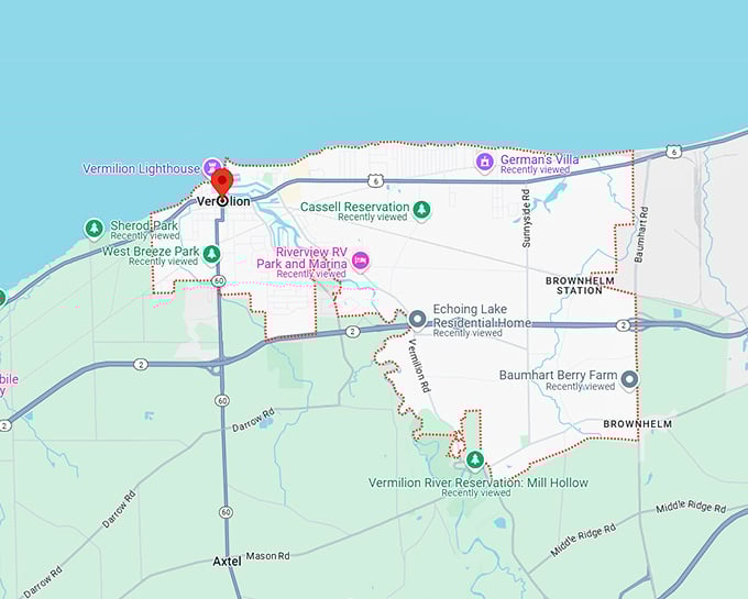 16. vermilion, oh map