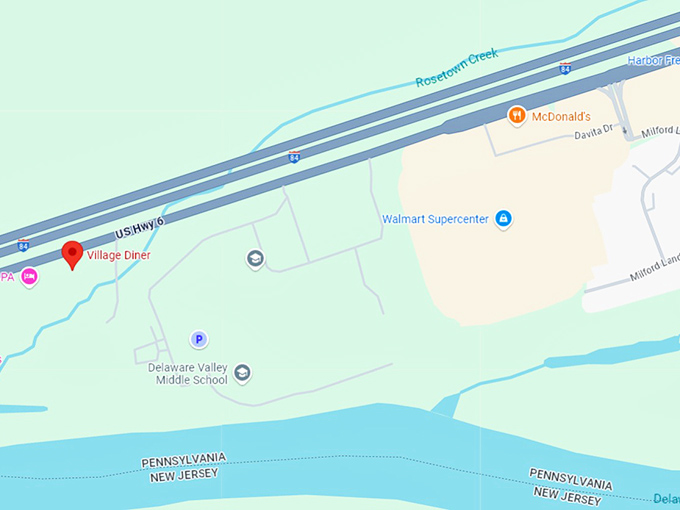 16. village diner map