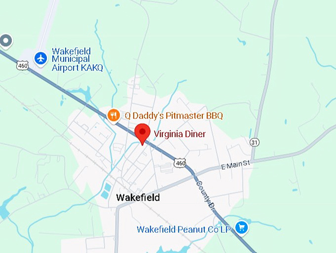 16. virginia diner map