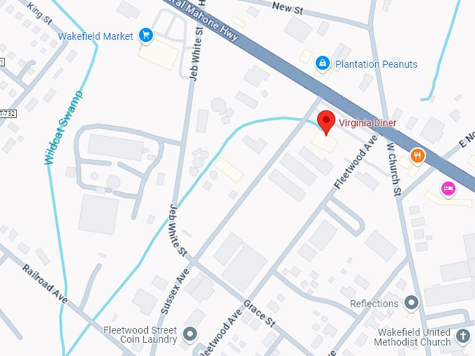16. virginia diner map
