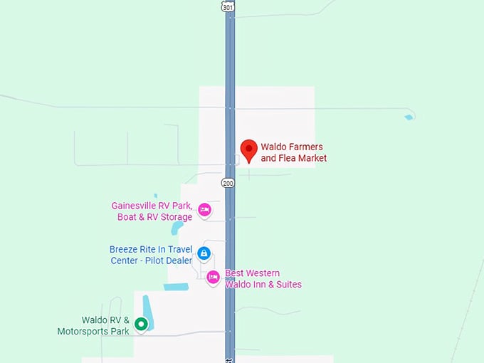 16. waldo farmers and flea market map