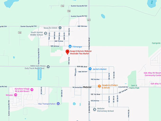 16. webster westside flea market map