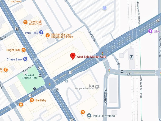 16. west side market café map