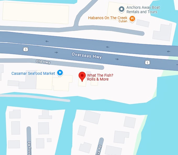 16. what the fish rolls & more map