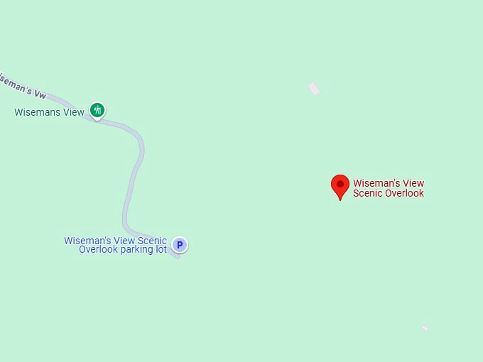 wiseman's view scenic overlook map