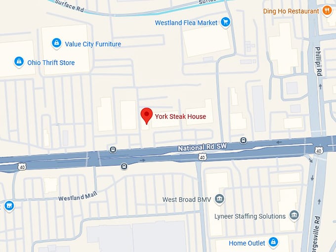 16. york steak house map