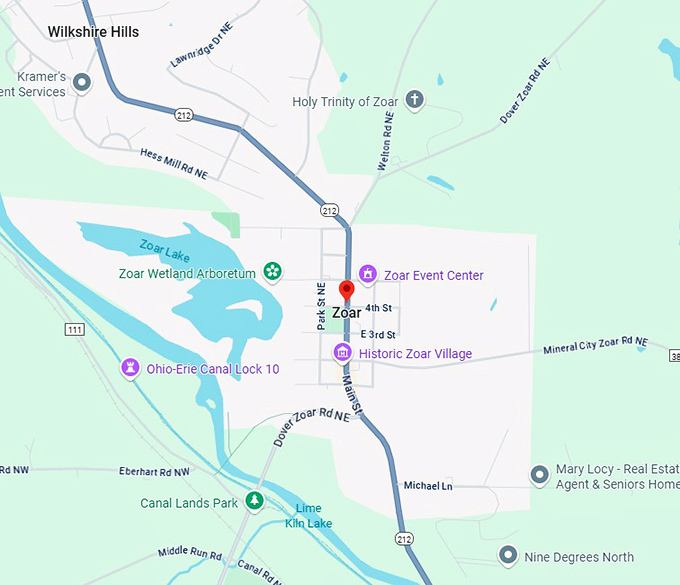 16. zoar map