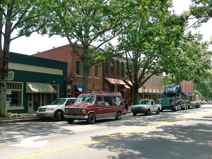 Madison's tree-lined main street looks like it was plucked straight from a movie set. Those historic storefronts have stories to tell!