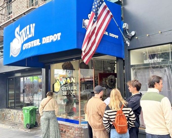The line outside Swan Oyster Depot isn't a mistake—it's a preview of the seafood glory awaiting inside this San Francisco institution.