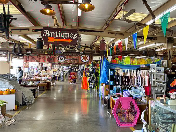 Step inside this antique wonderland where one person's forgotten treasures become another's prized possessions. Bargain hunting paradise!