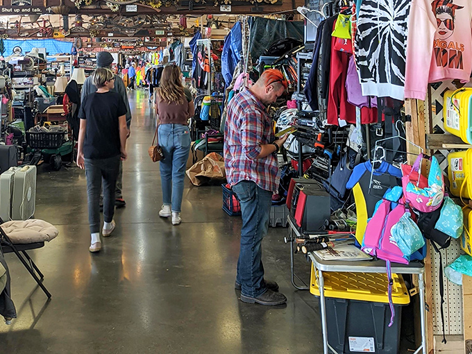 Look at this wonderland! Traders World's endless aisles promise treasures around every colorful corner.