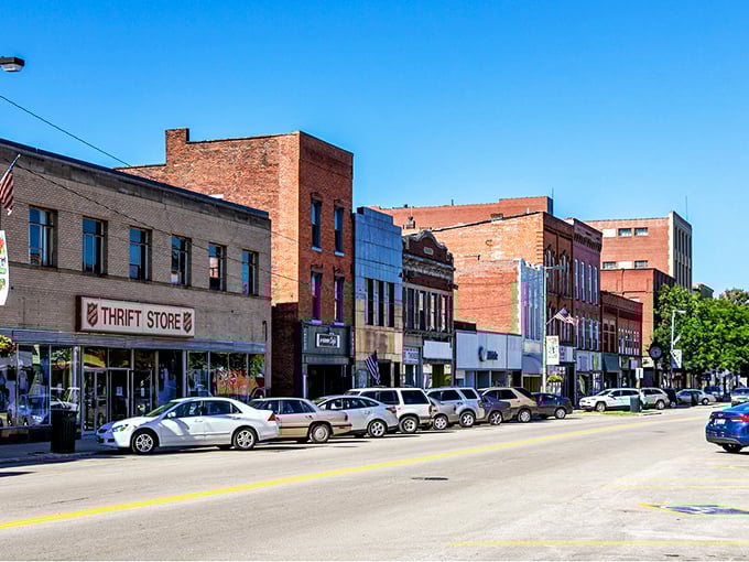 Ashtabula's charming downtown invites you to stroll past the Salvation Army Thrift Store and local shops where everyone knows your name.