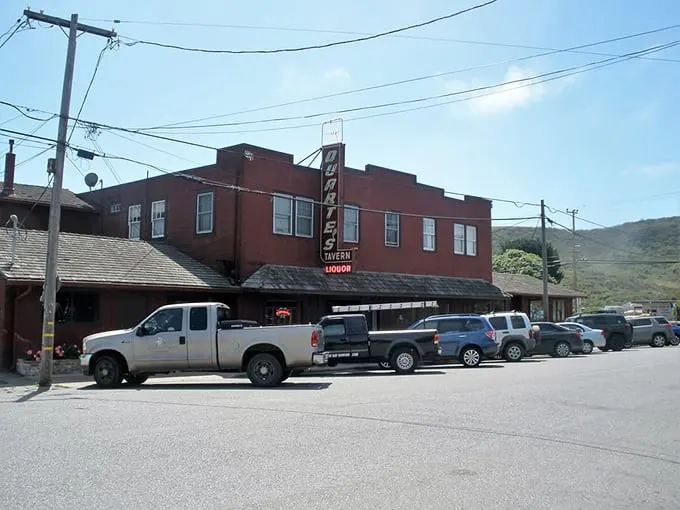 Cars line up outside this unassuming red building, where locals know the olallieberry pie is worth crossing county lines for.
