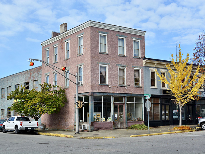 This corner bookshop in Madison looks like it jumped straight out of a Hallmark movie—the kind of place where you accidentally find your next favorite novel.