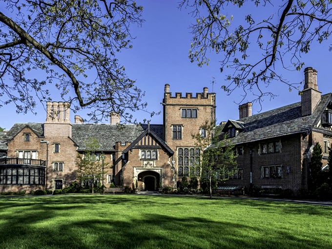 Those castle-like turrets aren't compensating for anything—this place really is that magnificent. Midwest opulence at its finest!
