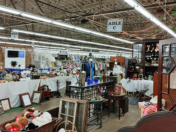 Navigation is key in this wonderland of wares. Aisle C might as well stand for "Can't believe I found this!"