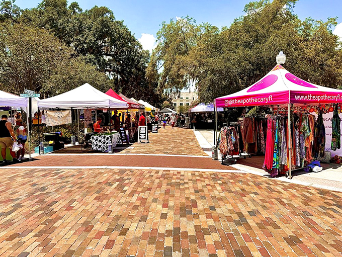 A colorful maze of vendor stalls where the hardest decision you'll make all day is which delicious path to wander down first.