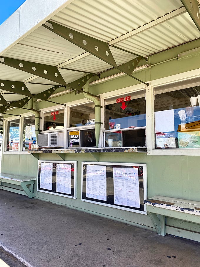 Order windows where real humans take your order and real magic happens just feet away—a refreshing analog experience in our digital world.