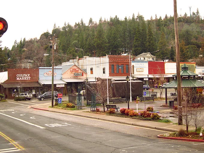 This isn't a postcard from 1890—it's modern-day Colfax where the Colfax Market stands as a testament to practicality over pretension.