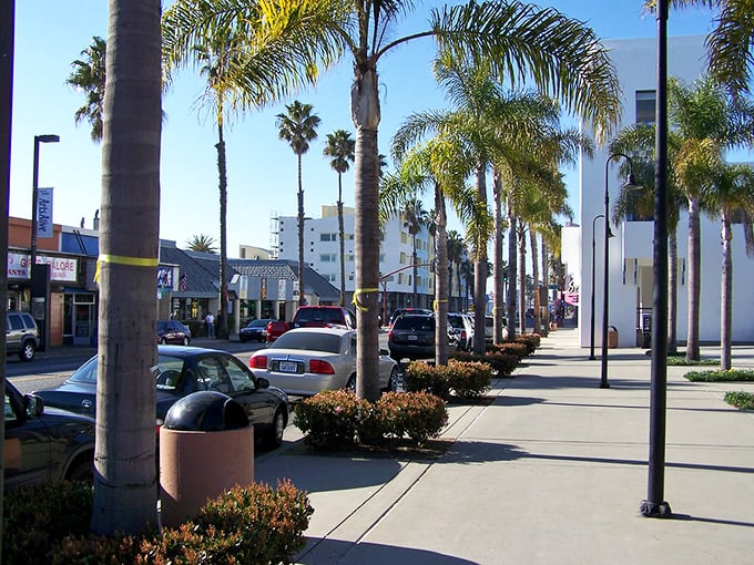 Downtown Oceanside's palm-lined streets invite leisurely exploration. The perfect blend of SoCal charm and small-town accessibility where flip-flops are always appropriate footwear.