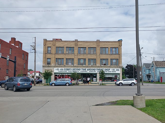 From the street, it looks like any historic Erie building, but inside awaits a three-story adventure in secondhand discovery.